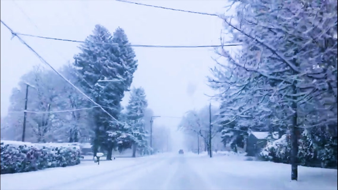 A snowy drive to work | kcentv.com