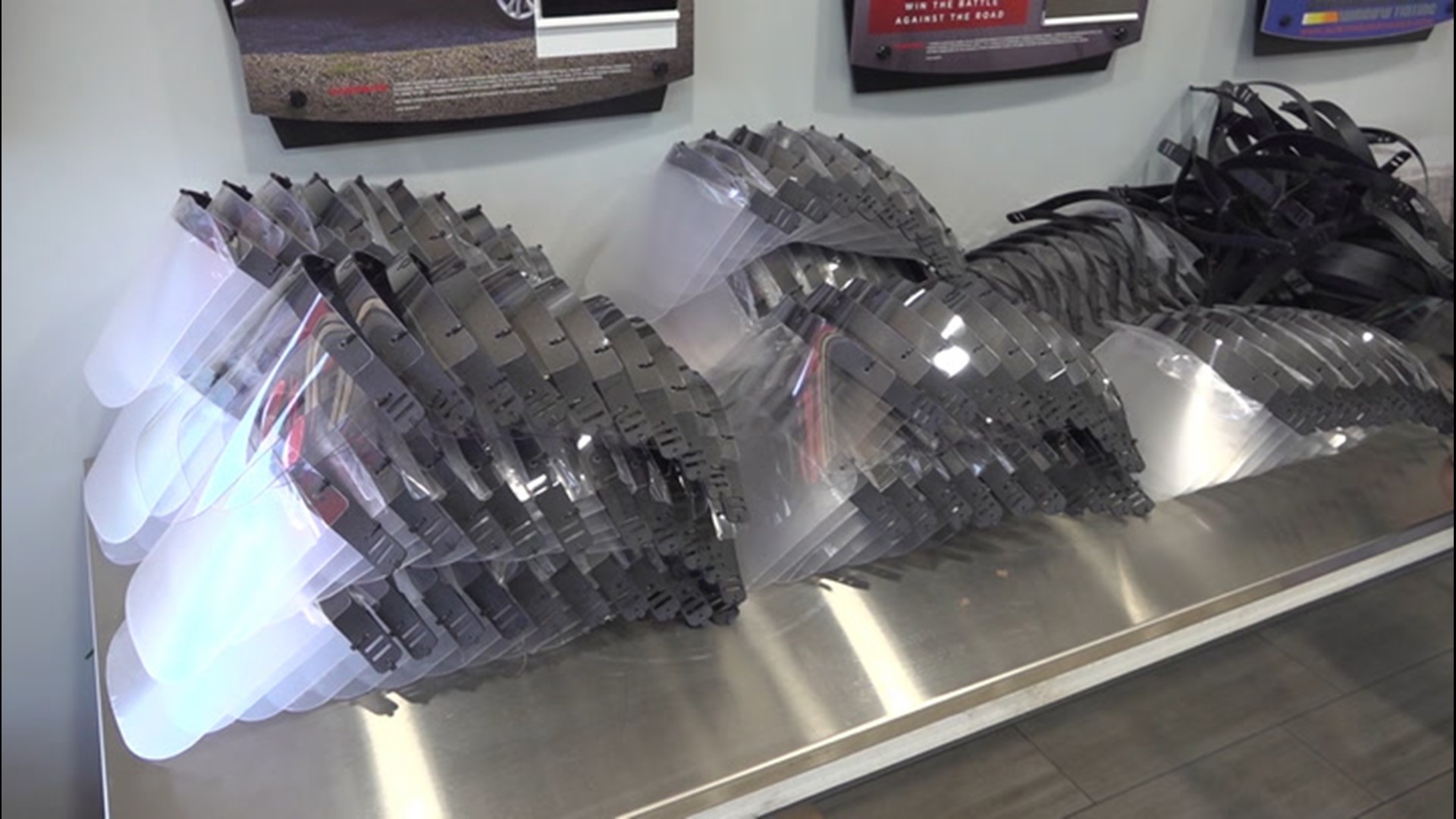 Auto shop turns into face shield factory | kcentv.com