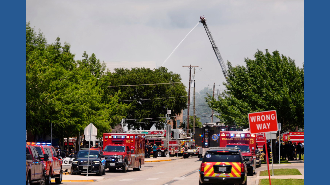 A large fire has erupted at an apartment complex in Dallas | kcentv.com