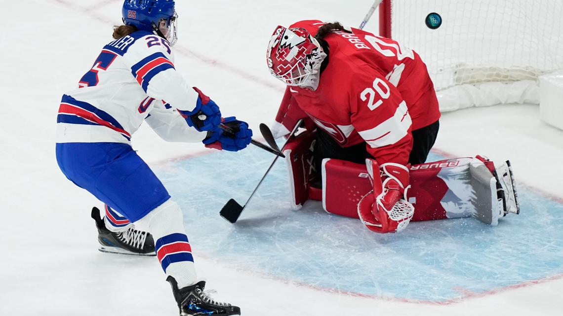 US routs Switzerland in women's hockey, still undefeated at 2026 ...