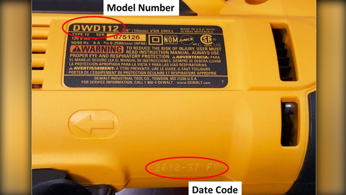 DeWALT recalls 122,000 drills because of shock hazard | kcentv.com