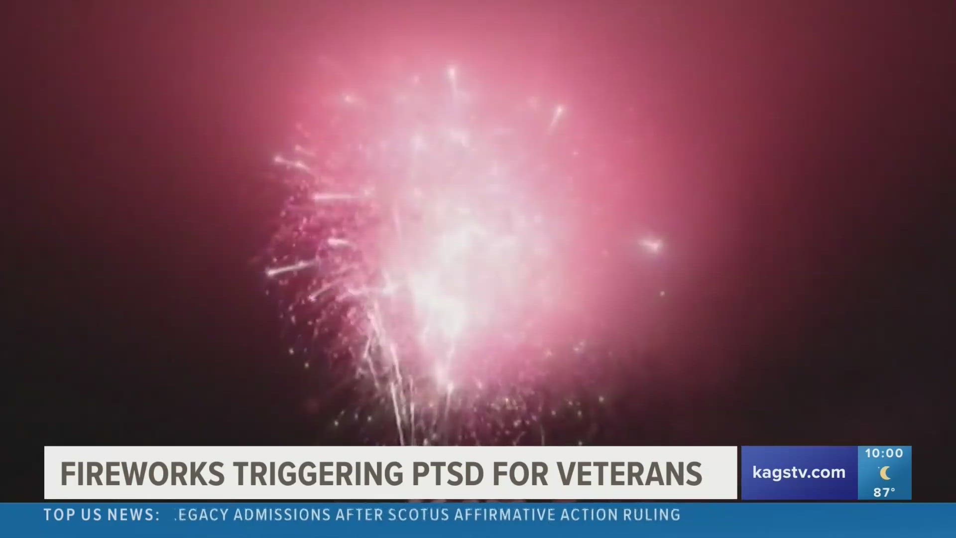 Texas News | Reminder that fireworks can trigger PTSD in veterans ...