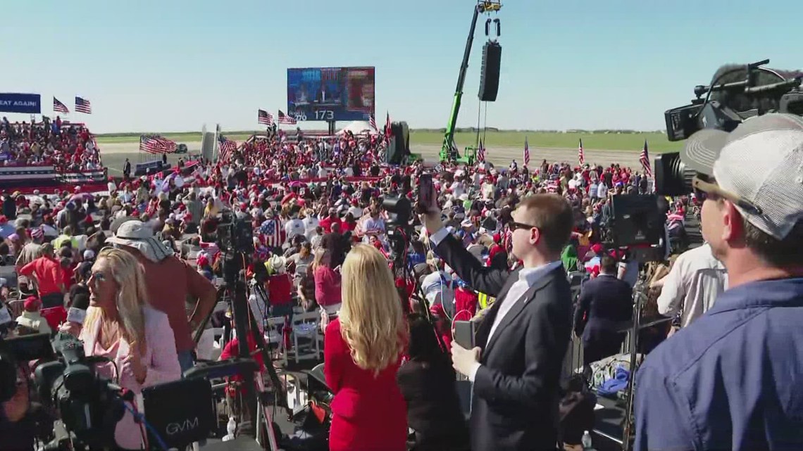UPDATE | Inside the Trump rally in Waco | kcentv.com