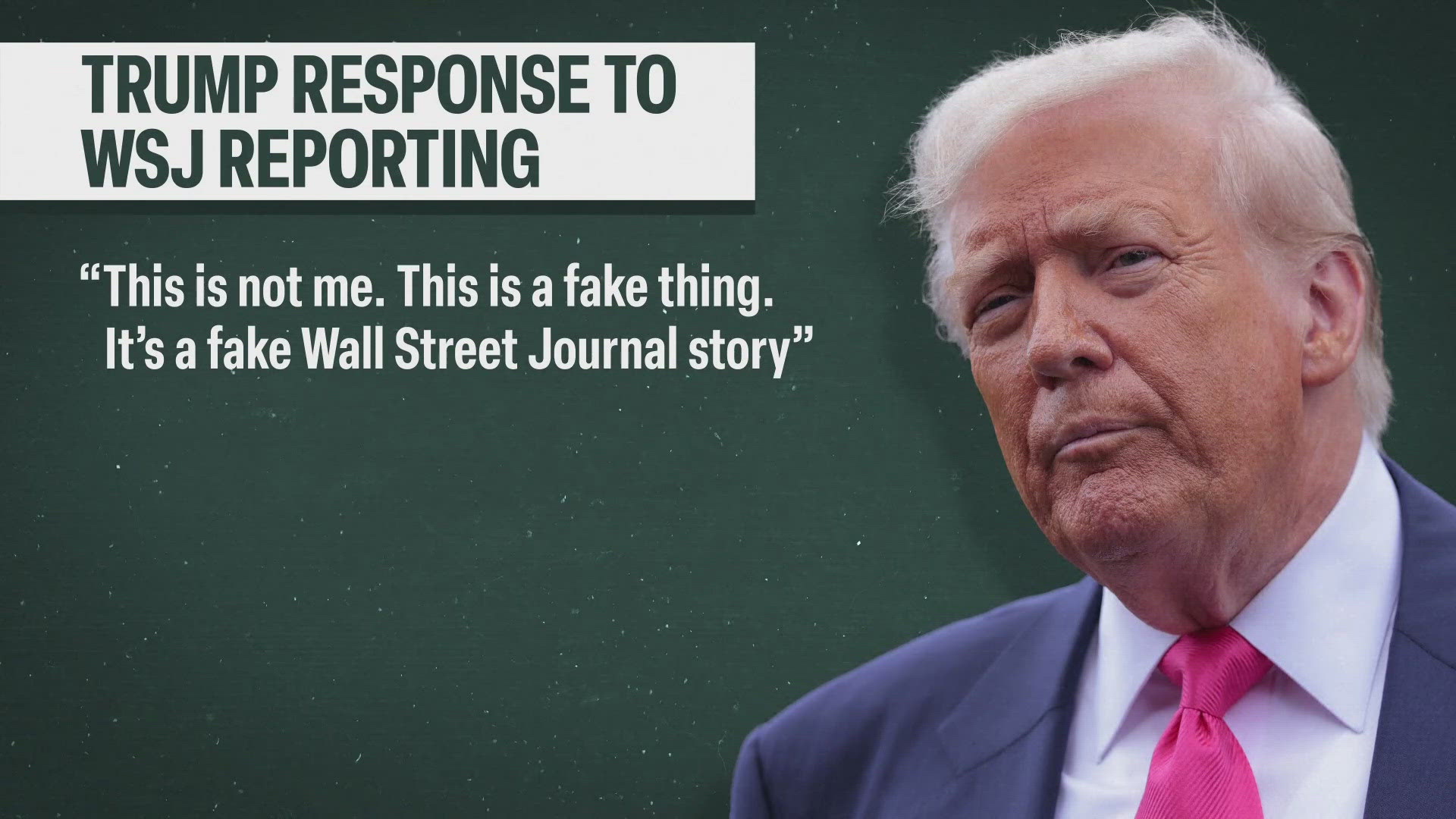 Trump responds to Wall Street Journal allegations surrounding him and Epstein | kcentv.com