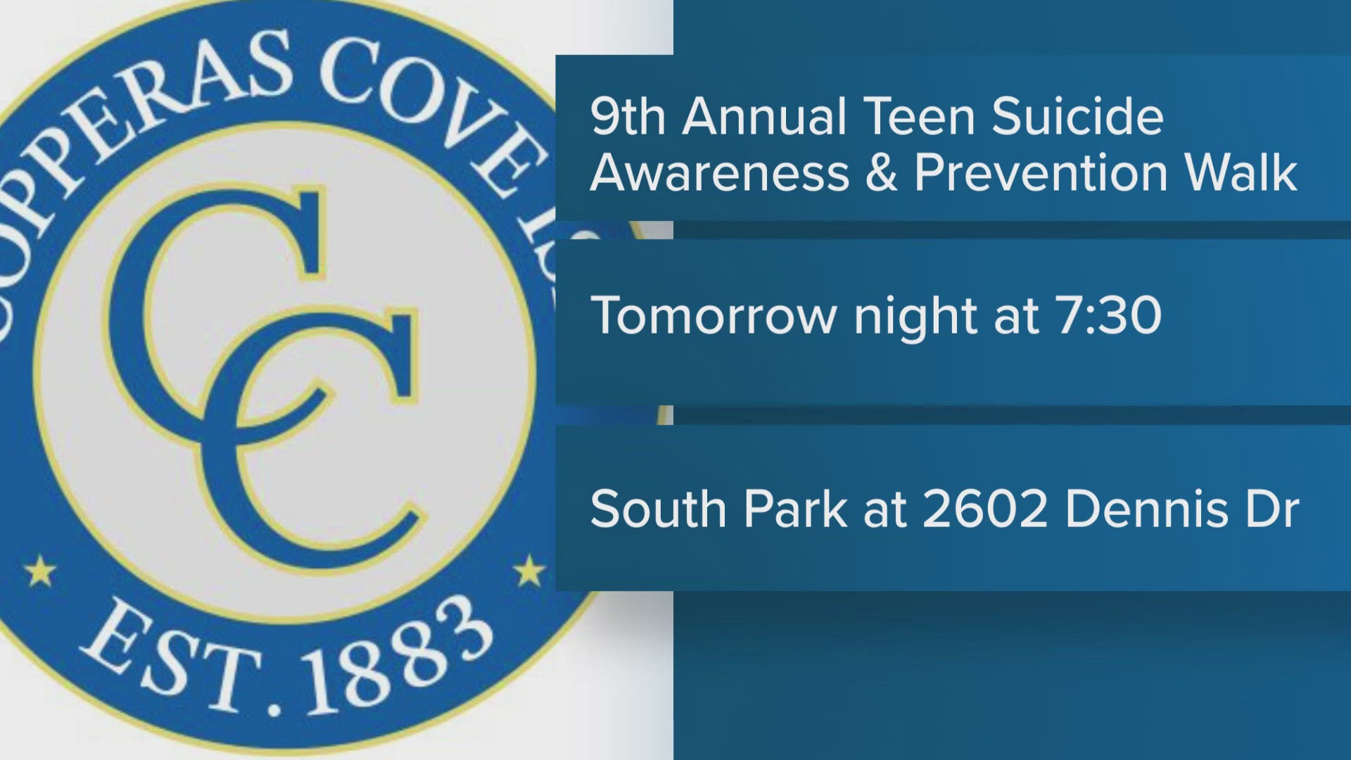 Copperas Cove hosts 9th Annual Teen Suicide Prevention Walk | kcentv.com