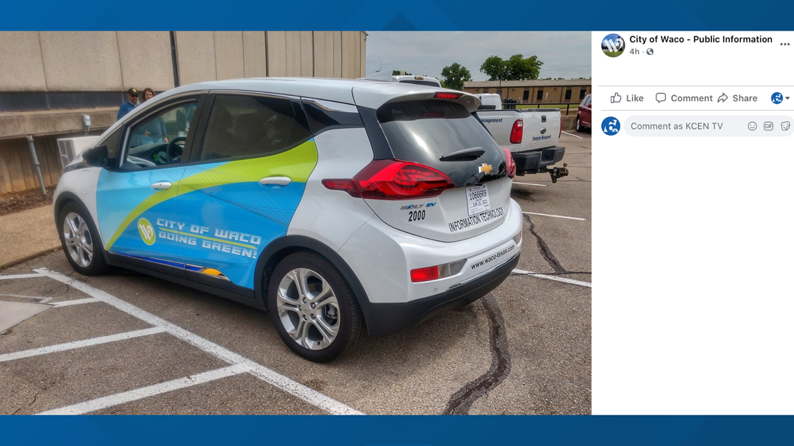 Waco vehicle fleet gets first electric car | kcentv.com