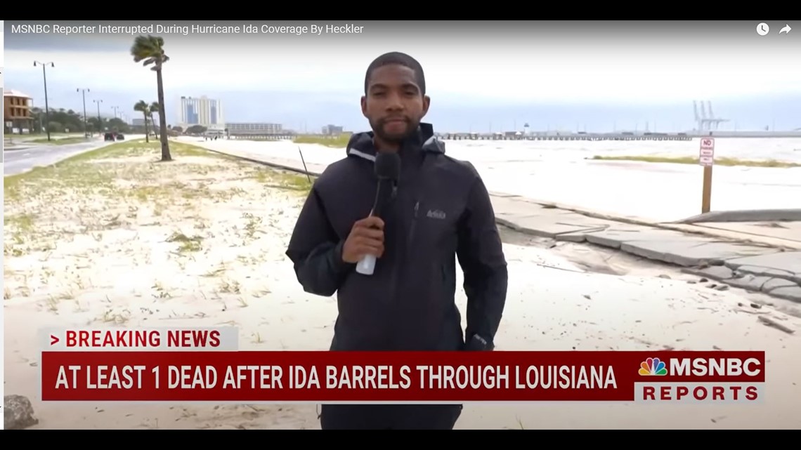 NBC Reporter confronted during Hurricane Ida coverage | kcentv.com