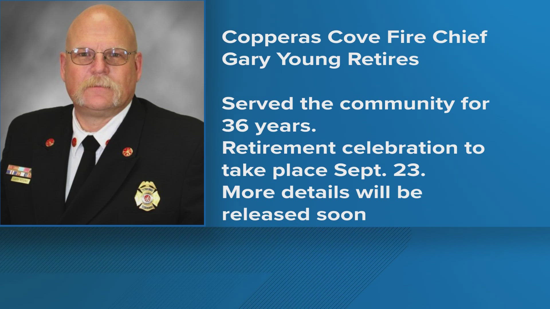 Fire Chief Gary Young retires after 36 years of service | kcentv.com