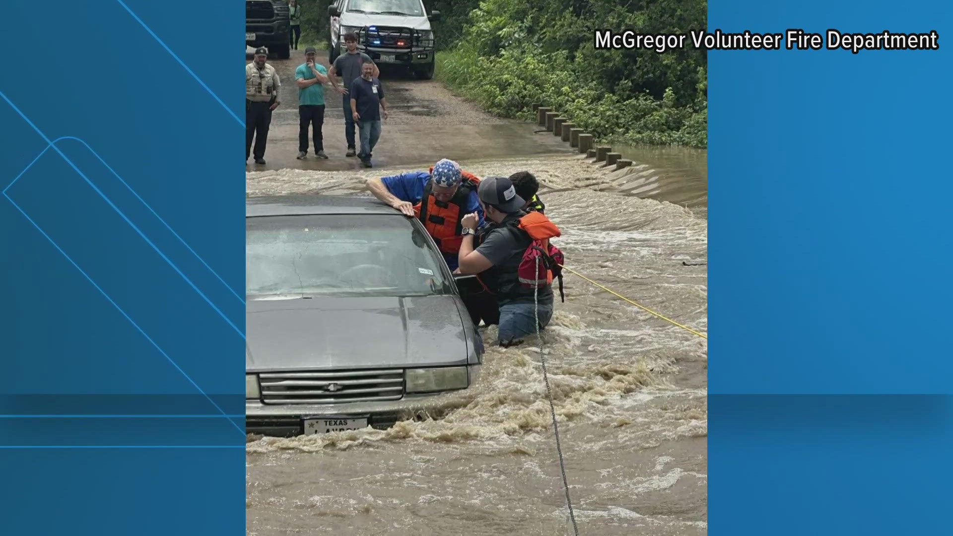 McGregor Fire Department, DPS rescue a victim from floodwaters on ...