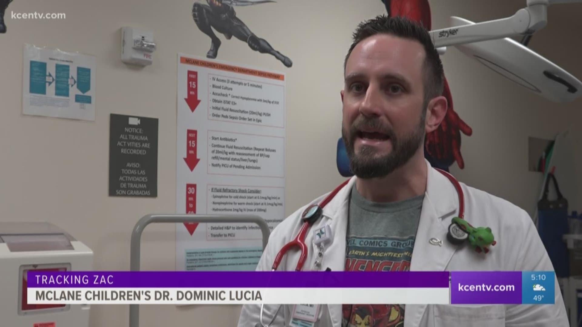 Tracking Zac: The Superhero Doctor at McLane Children's Hospital ...