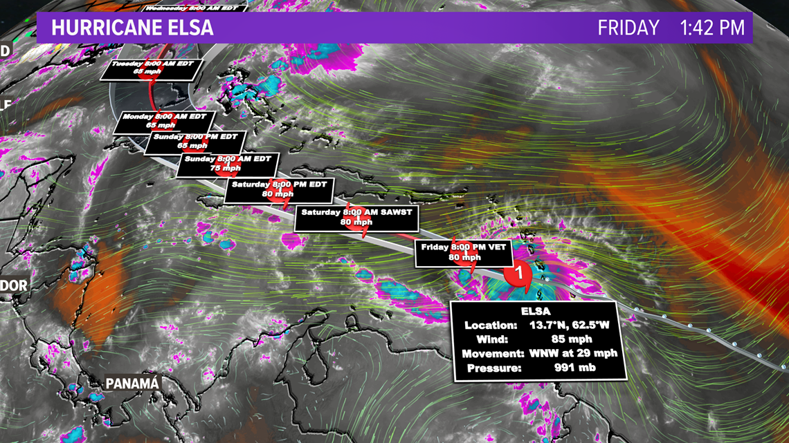 Hurricane Elsa is the first hurricane in 2021 Atlantic season | kcentv.com