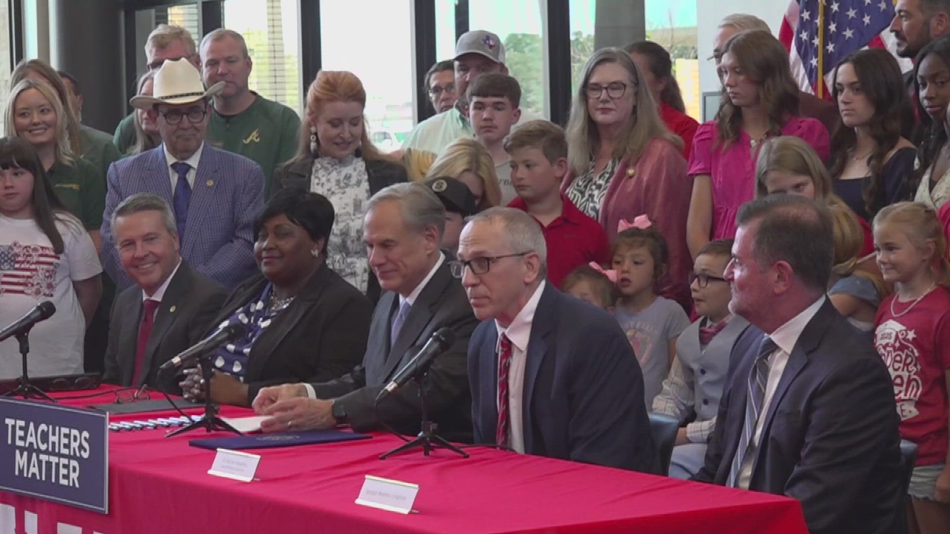 Greg Abbott signs historic $8.5 billion education bill in Salado ...