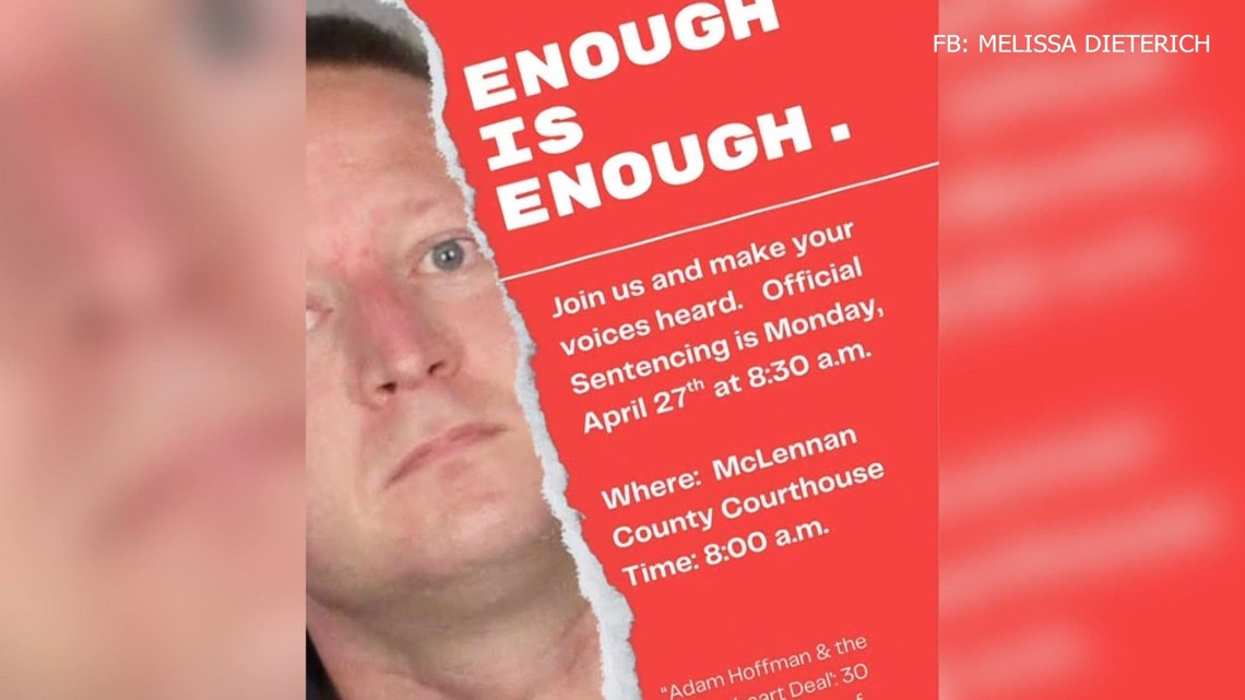 Protesters rally before sentence hearing in Adam Hoffman case | kcentv.com