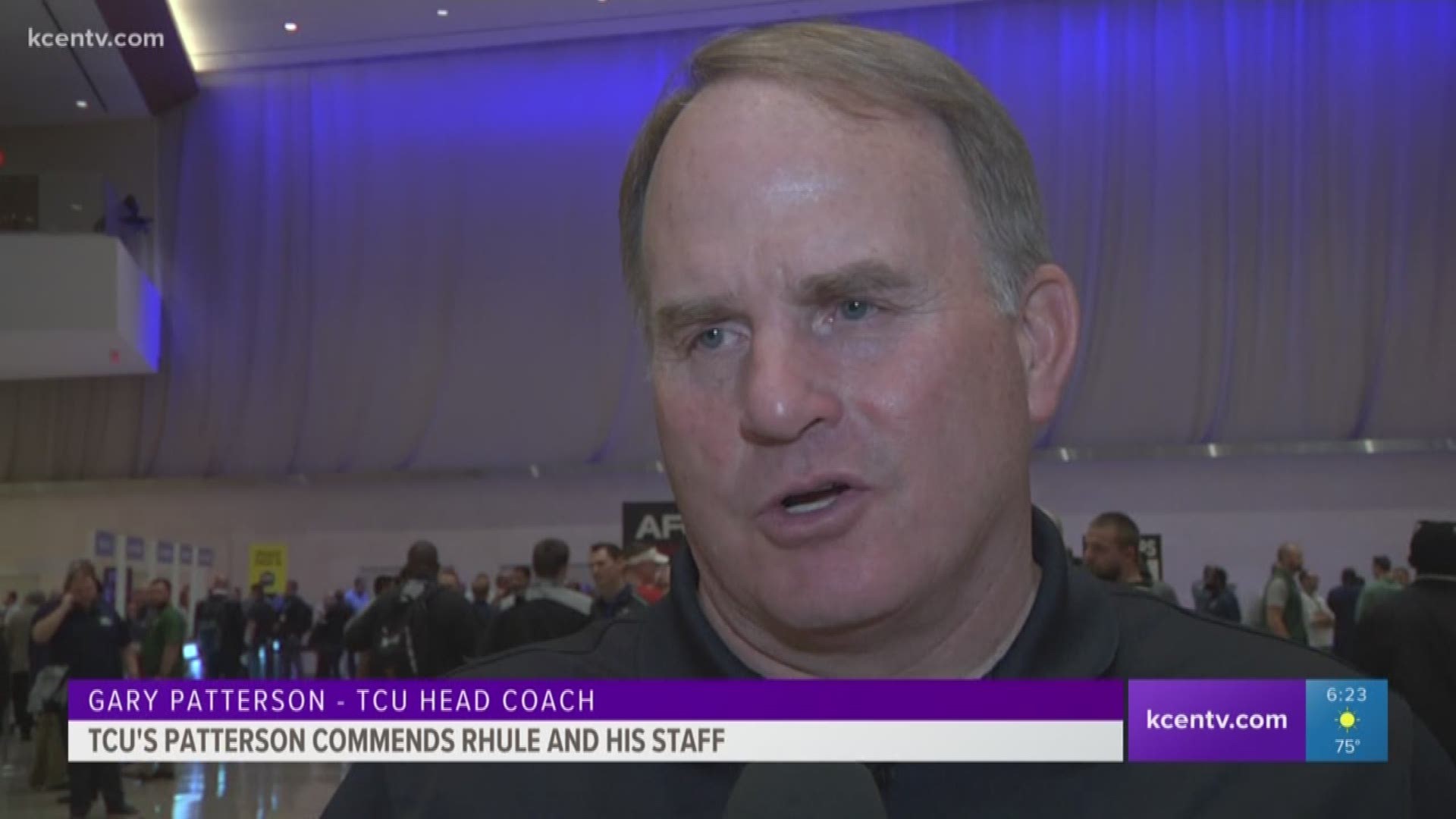 TCU coach Gary Patterson impressed by Matt Rhule and his staff | kcentv.com