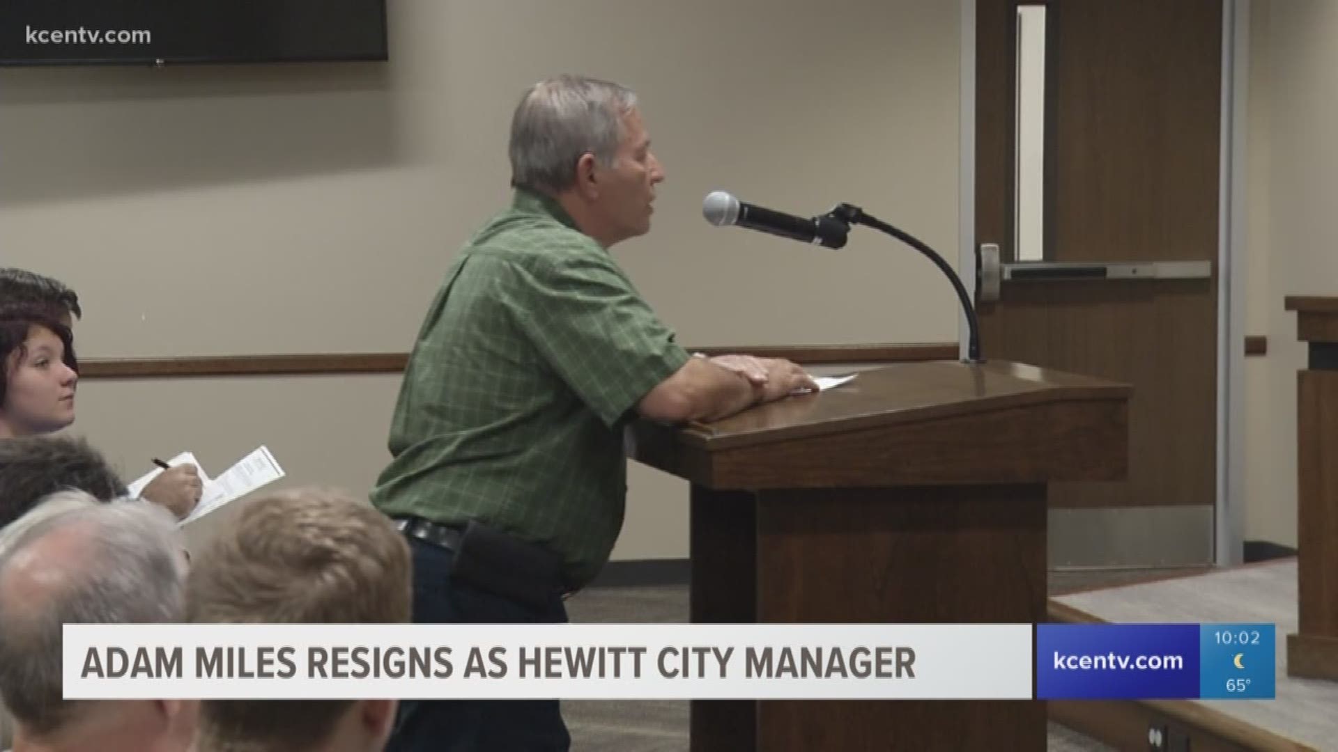 Adam Miles resigns as Hewitt city manager | kcentv.com