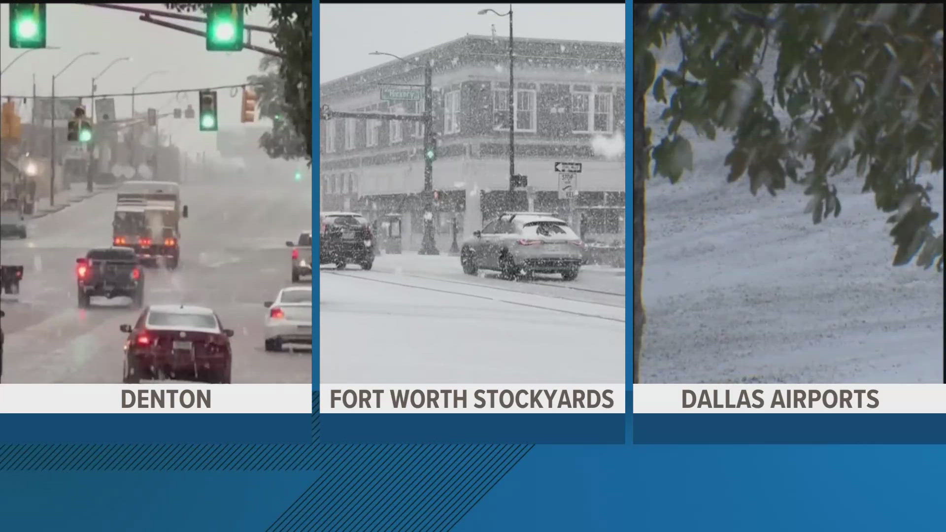 Snowfall in North Texas inches high causes school closures and ...