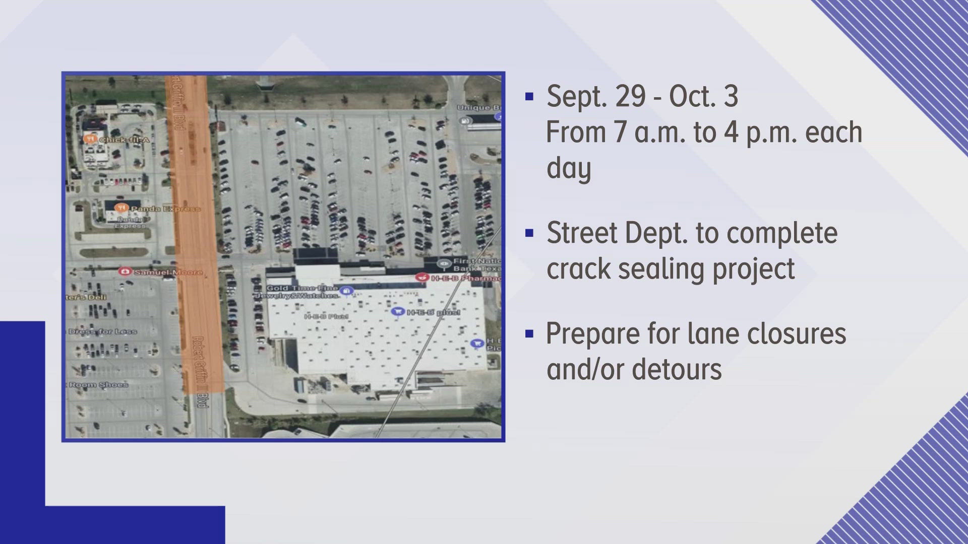 Copperas Cove traffic delays on Robert Griffin III Blvd | kcentv.com