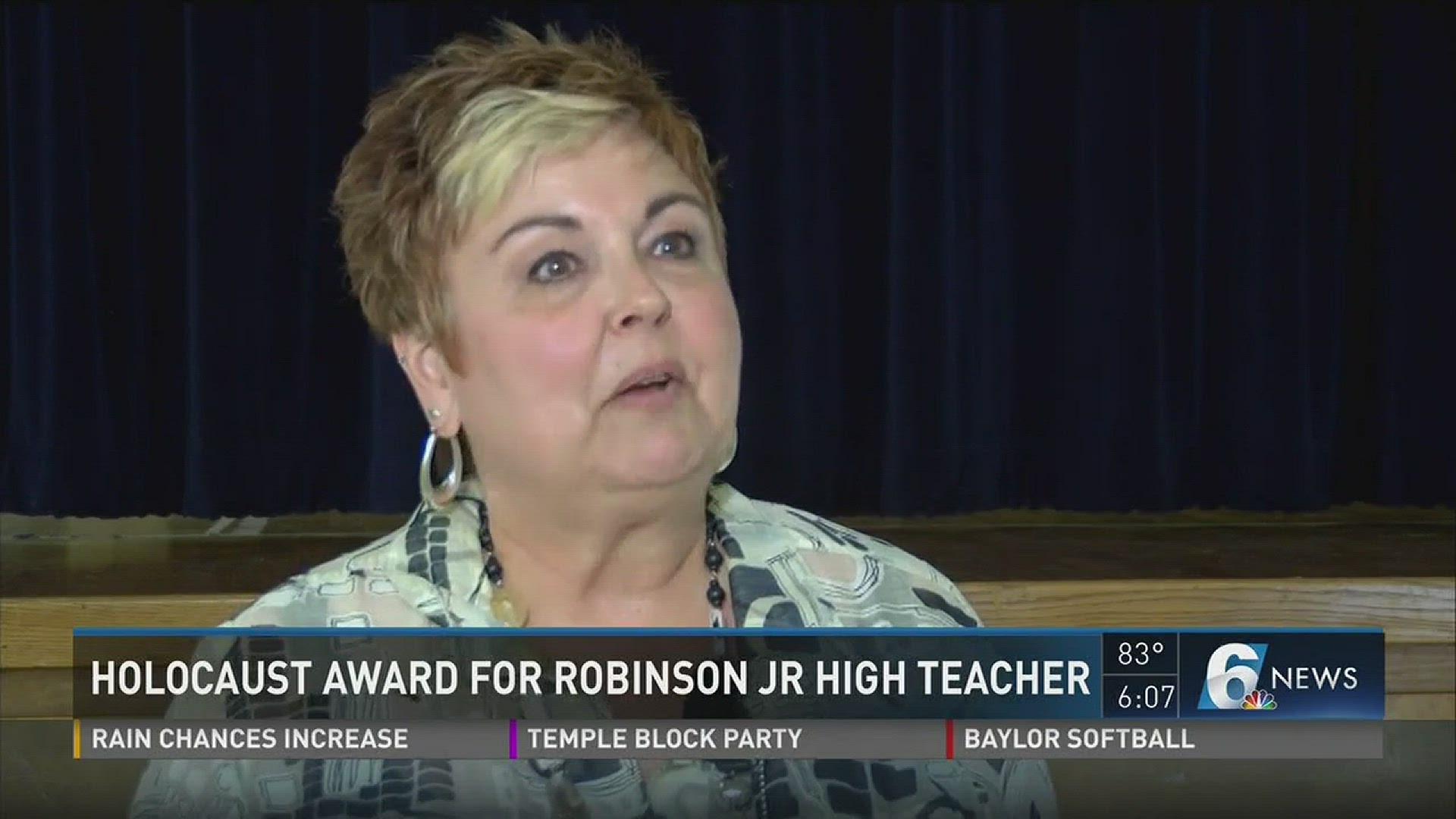 Robinson teacher recognized with holocaust award | kcentv.com