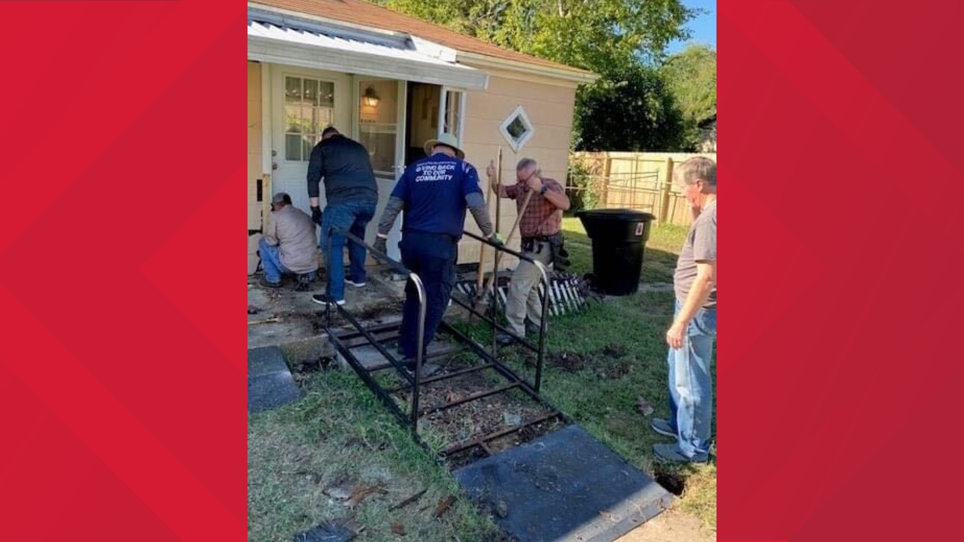 Temple PD officers rebuild ramp to help visually-impaired woman ...