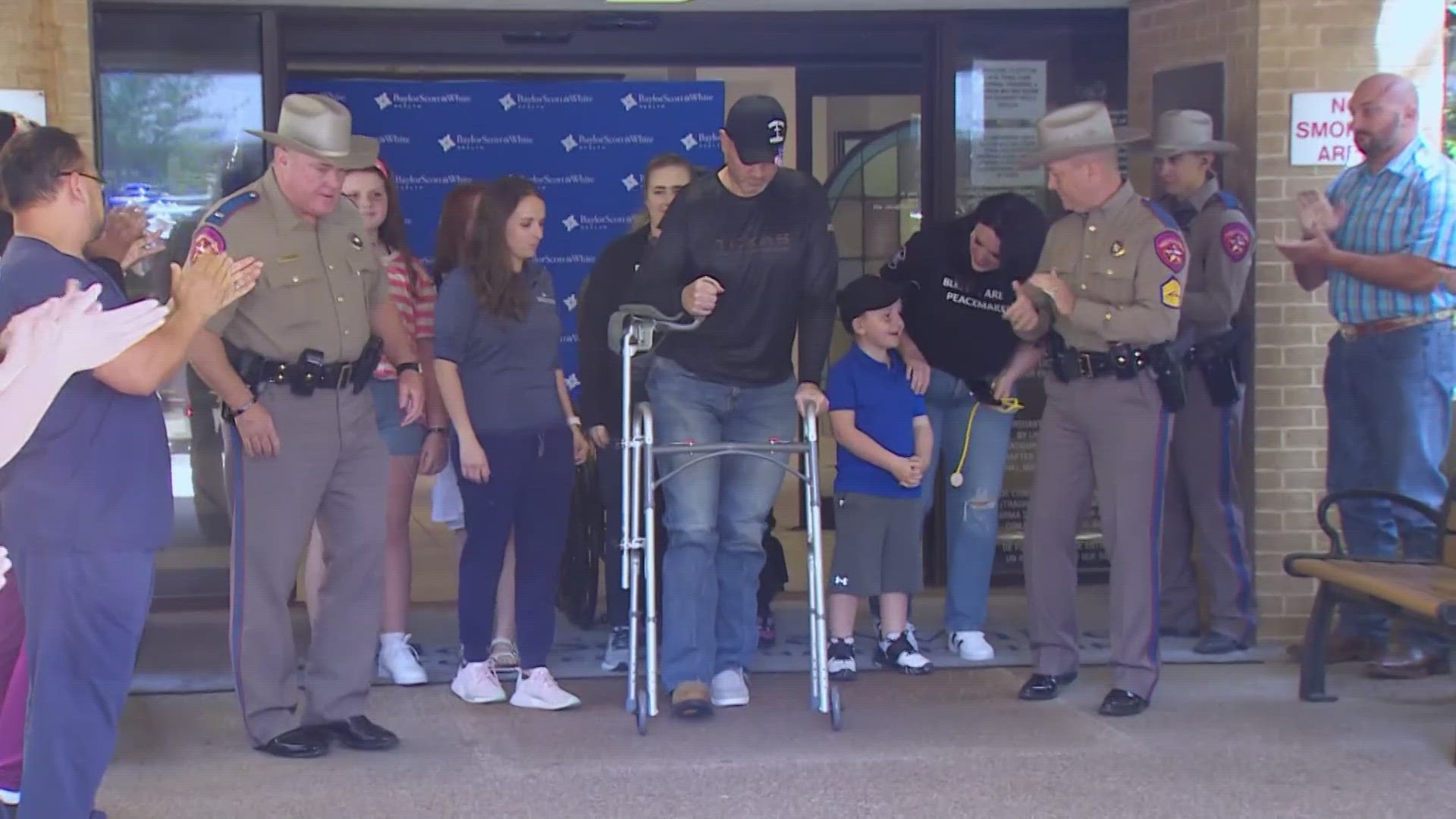 Texas trooper hit by vehicle in weather-related crash | kcentv.com