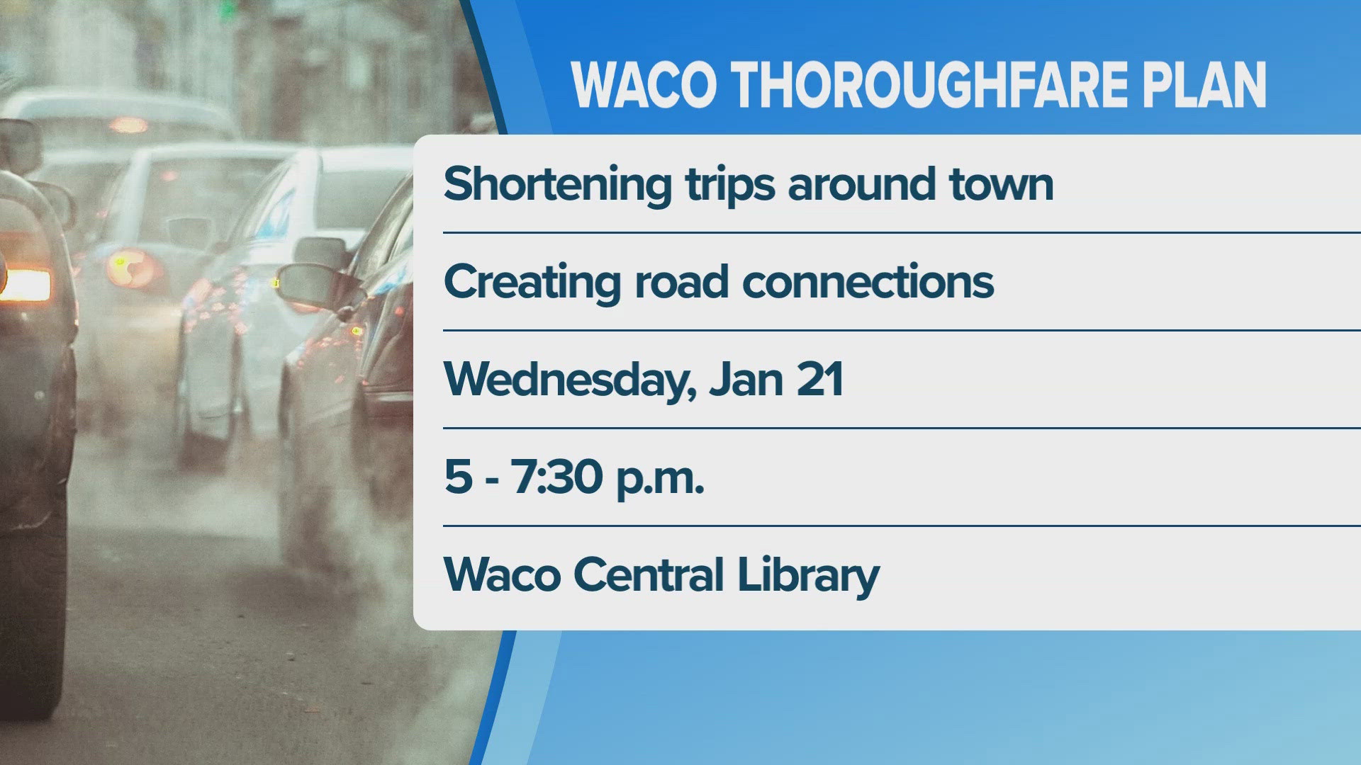 City of Waco invites public input on 2025 Thoroughfare Plan update ...