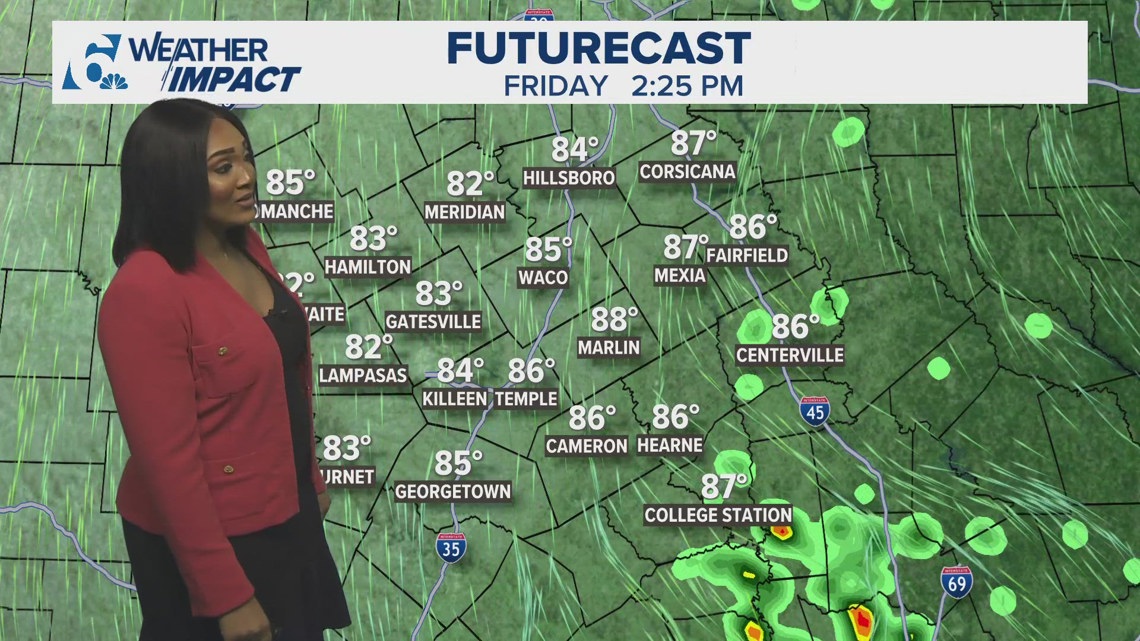 Low rain chances possible Friday afternoon | Central Texas forecast ...