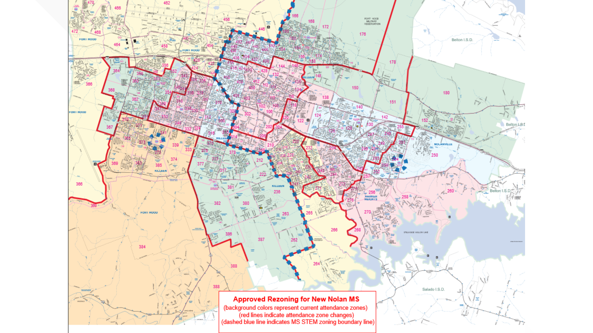 Killeen ISD rezoning due to new middle school | kcentv.com