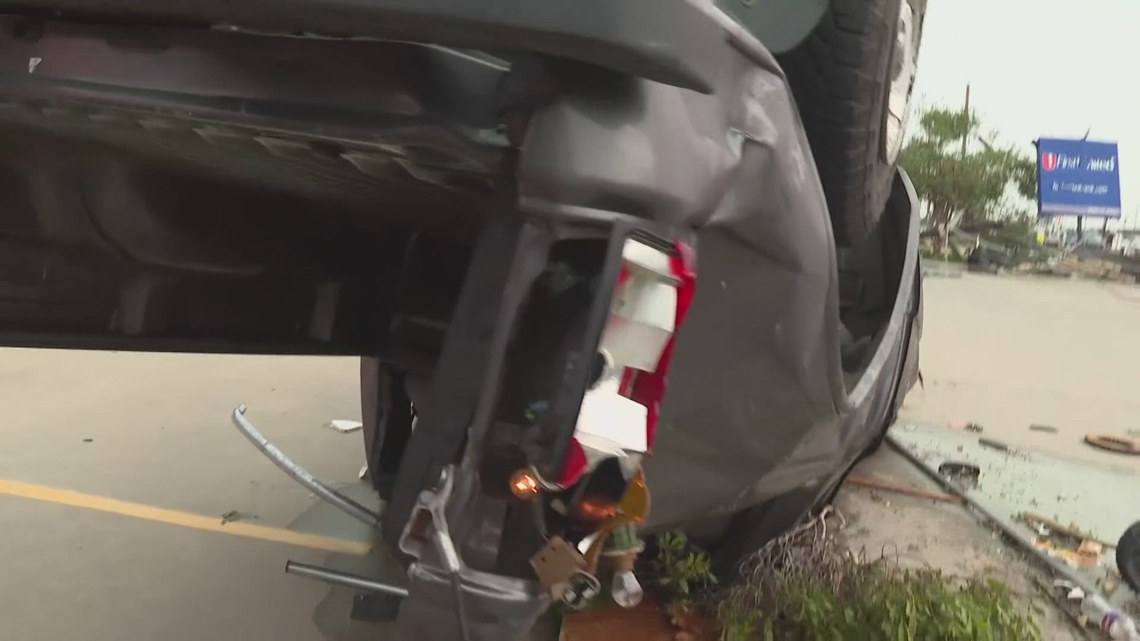 Temple man survives after storm tosses truck | kcentv.com