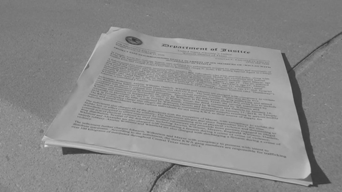 Temple gang members in federal court on multiple charges | kcentv.com