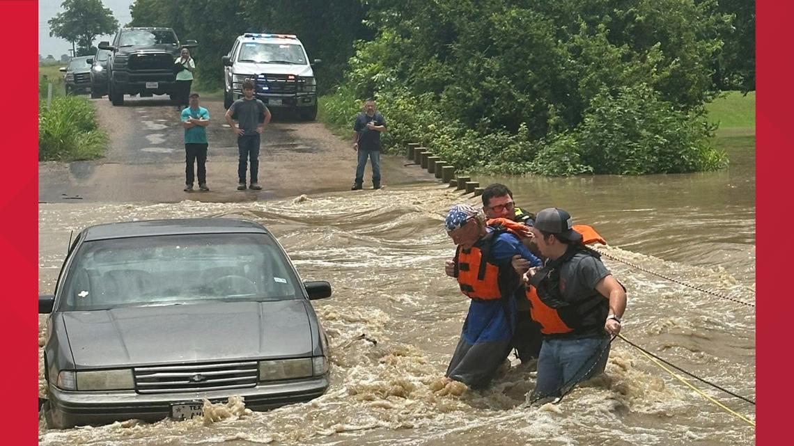 McGregor Fire Department, DPS rescue a victim from floodwaters on ...