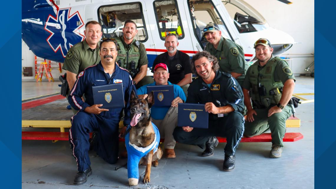 Waco Police Department thanks emergency medical team who helped save K9 ...