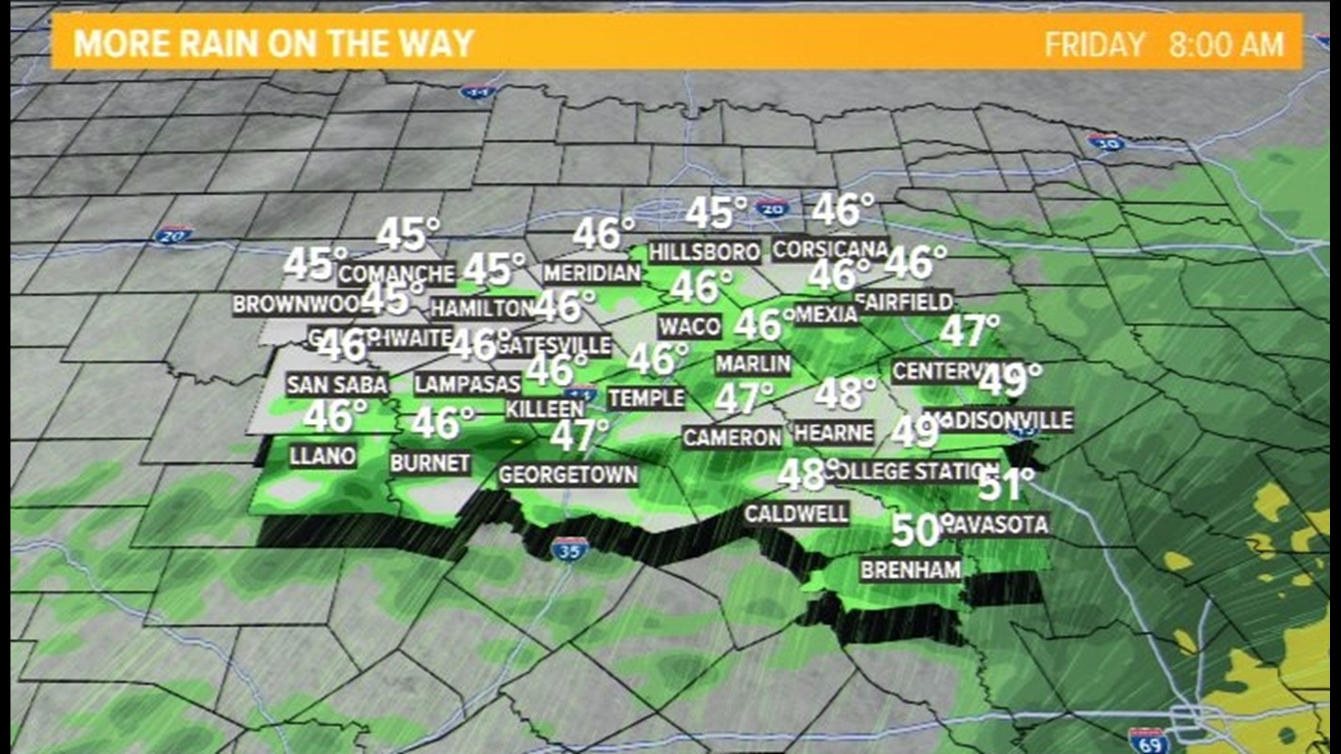 LIVE RADAR | Be prepared for cold and rain before the weekend | kcentv.com
