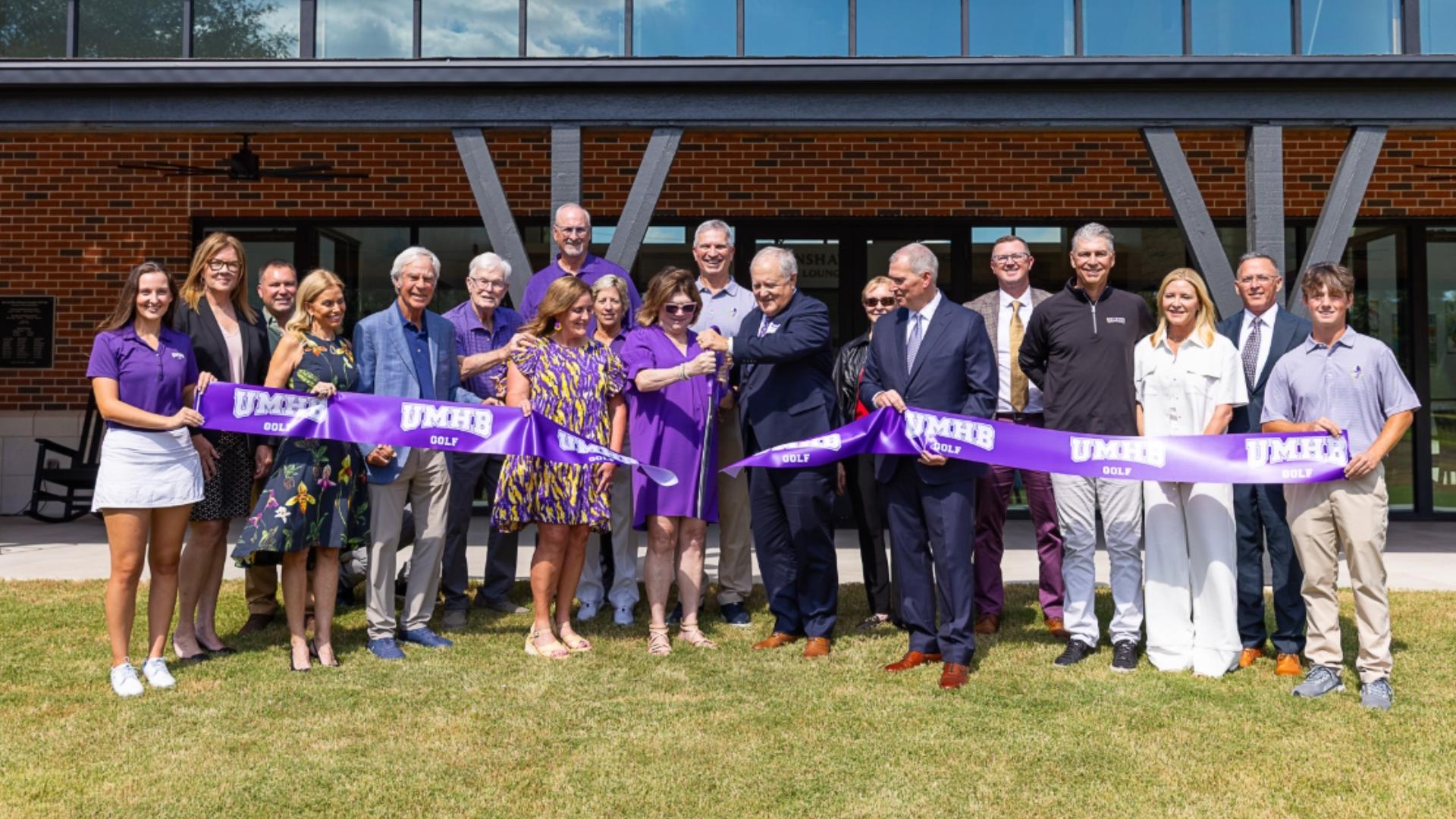 UMHB cuts ribbon on new Jane and Mac Hickerson Crusader Golf Club ...