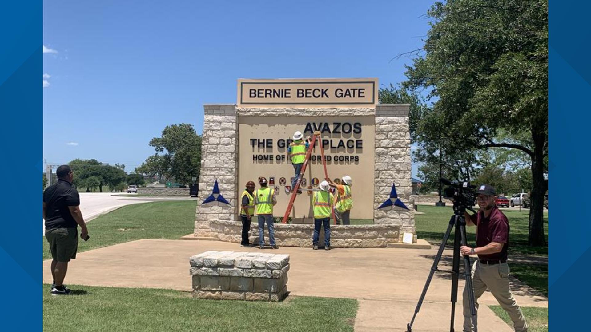 Fort Cavazos sign removed as base returns to the Fort Hood name ...