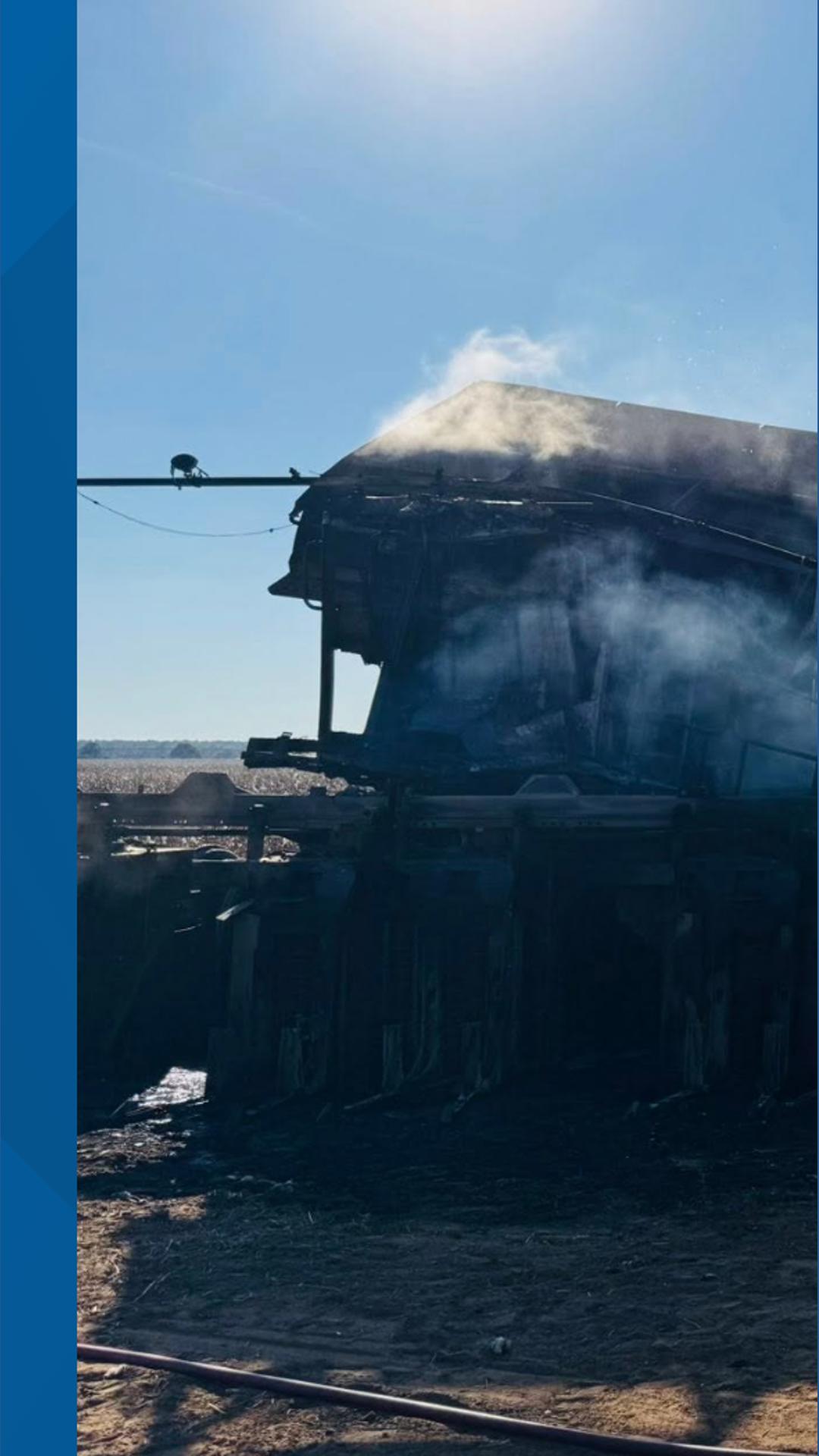 Farmer loses two combines in fire near Calvert | kcentv.com