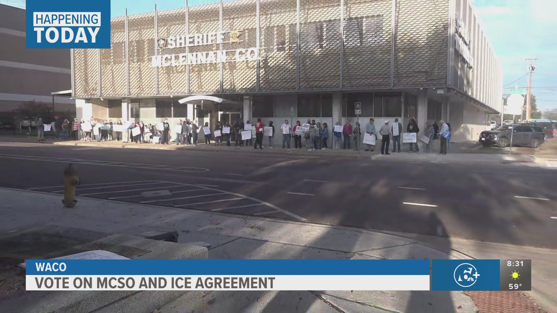 Group protests against possible ICE, McLennan County immigration ...