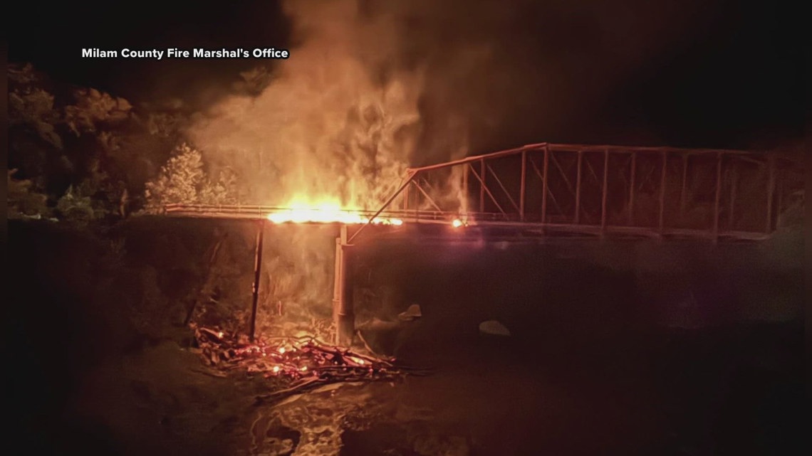 Officials investigating "suspicious" fire at bridge built in 1909 in ...