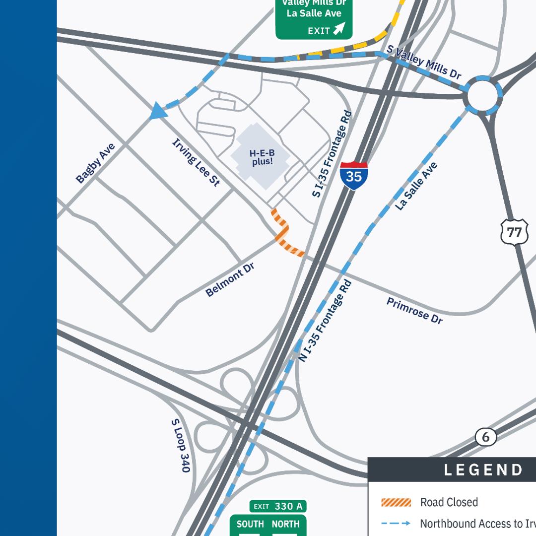 Waco: TxDOT to Close Major Intersection for Construction | kcentv.com