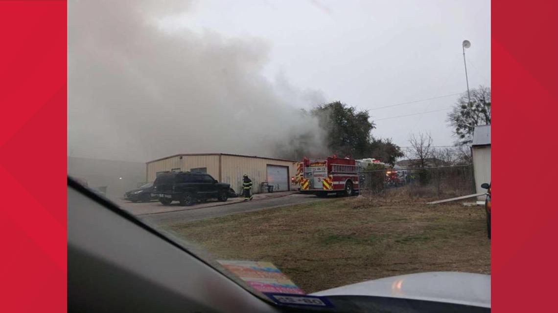 Feb 10 2025 Gatesville fire raw video | kcentv.com