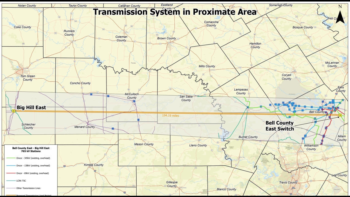 Proposed 200-mile power line project in Central Texas faces opposition ...