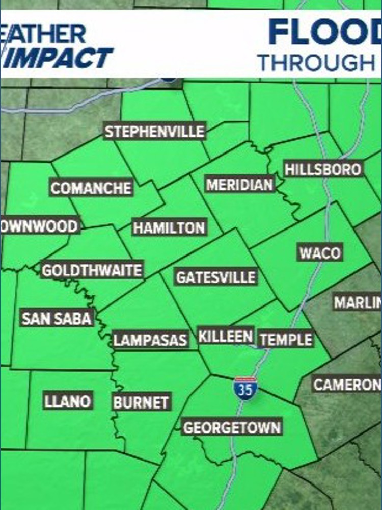 Flooding possible as rain showers and storms move through Central Texas ...