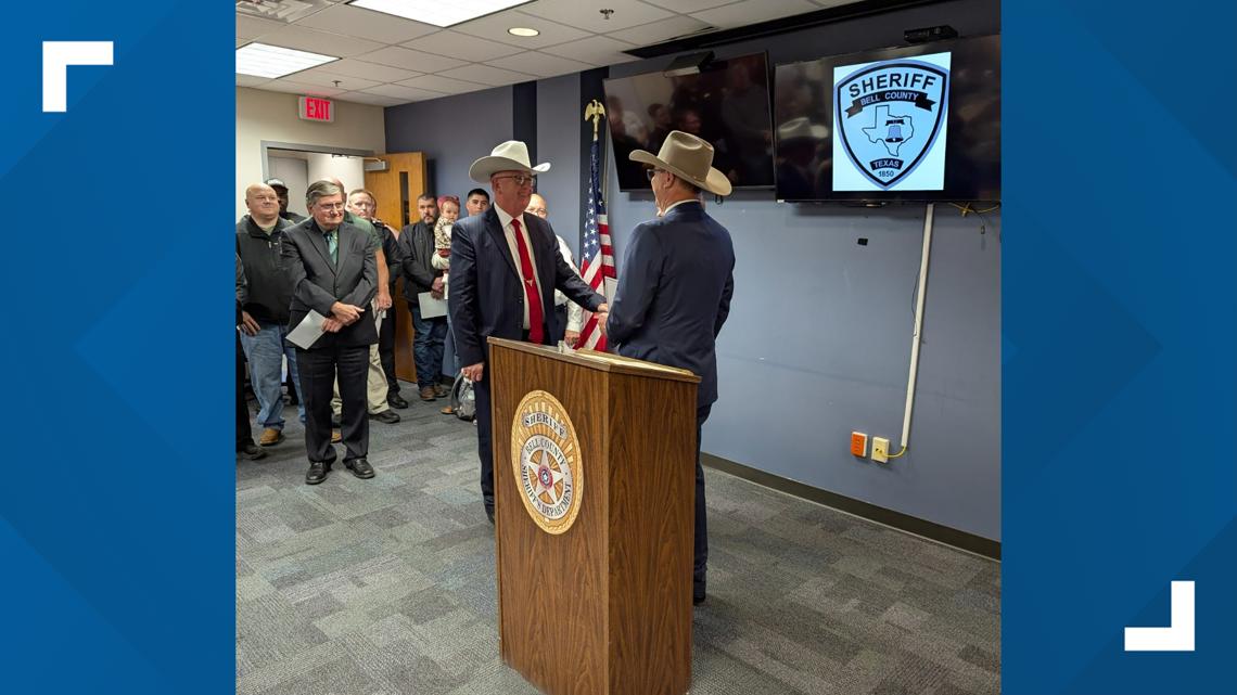 Bill Cooke sworn in as Bell County, Texas Sheriff on Jan. 1, 2025 ...