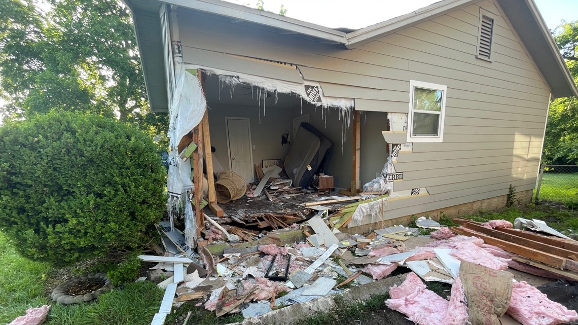 Car crashed into home | kcentv.com