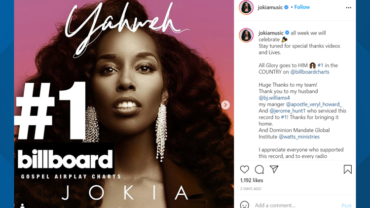TX gospel singer Jokia tops Gospel Billboard chart with 'Yahweh ...