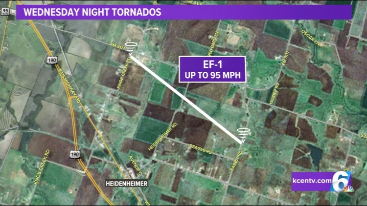 National Weather Service: Two tornadoes strike Temple, Texas area ...