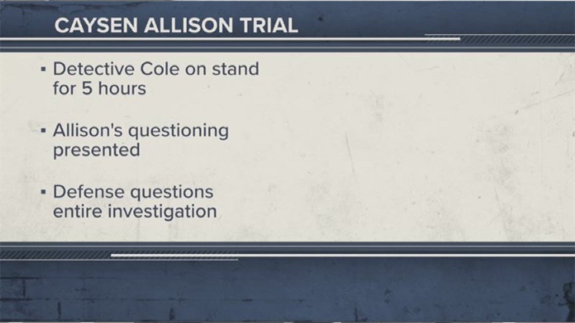 Defense scrutinizes Caysen Allison's health during police interview in ...