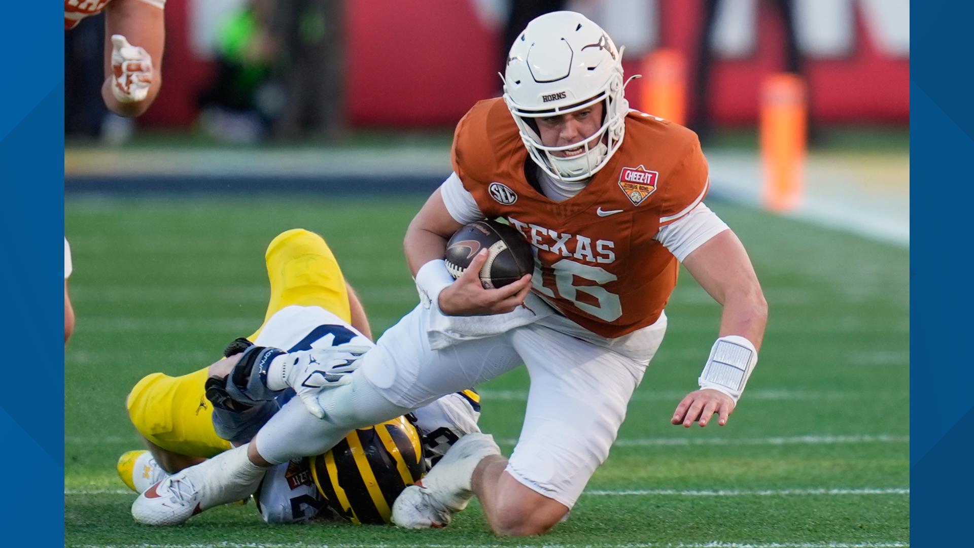 Manning uses arm and legs to lead No. 14 Texas to a 41-27 Citrus Bowl ...