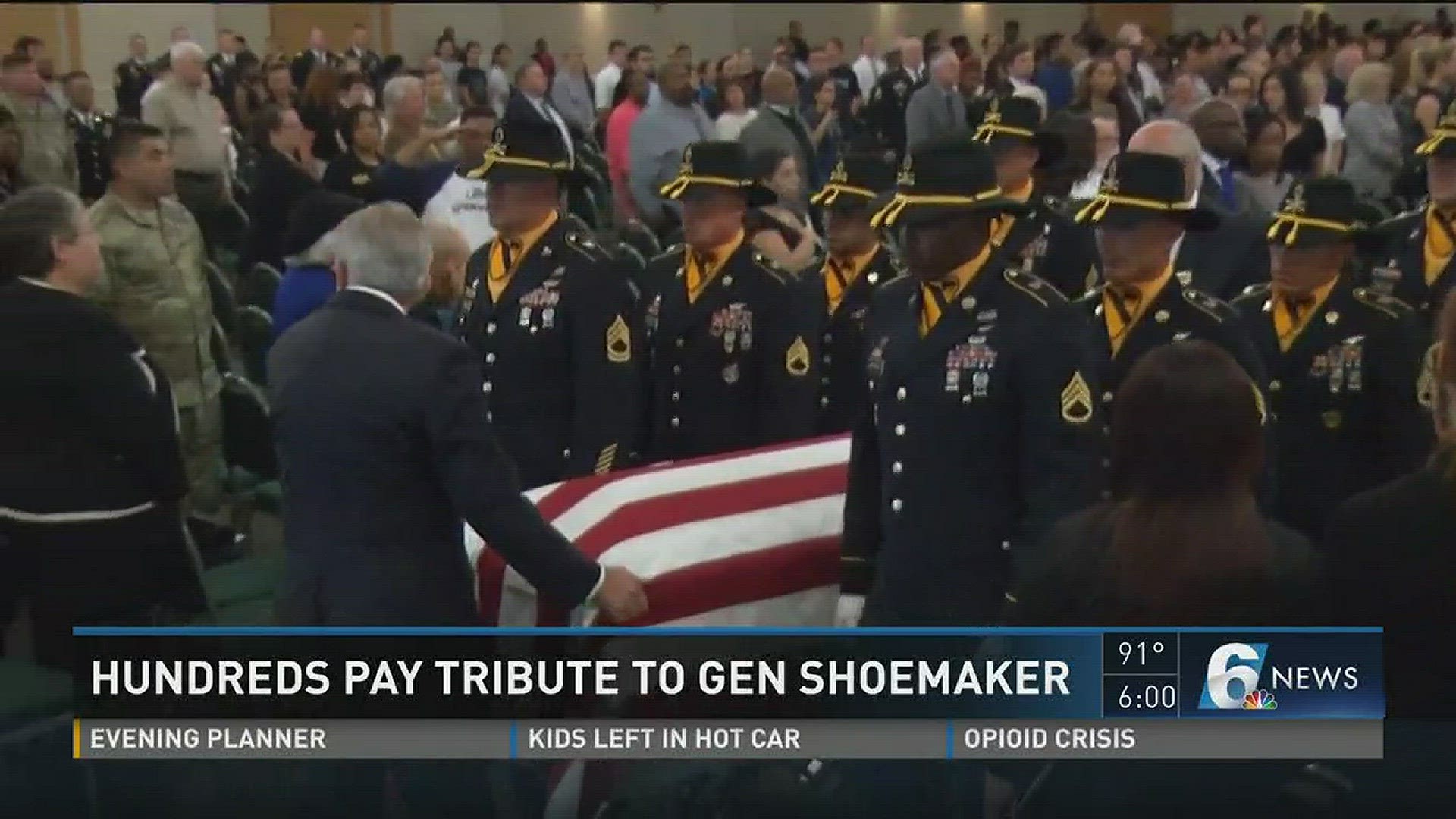 Hundreds pay tribute to General Robert Shoemaker | kcentv.com