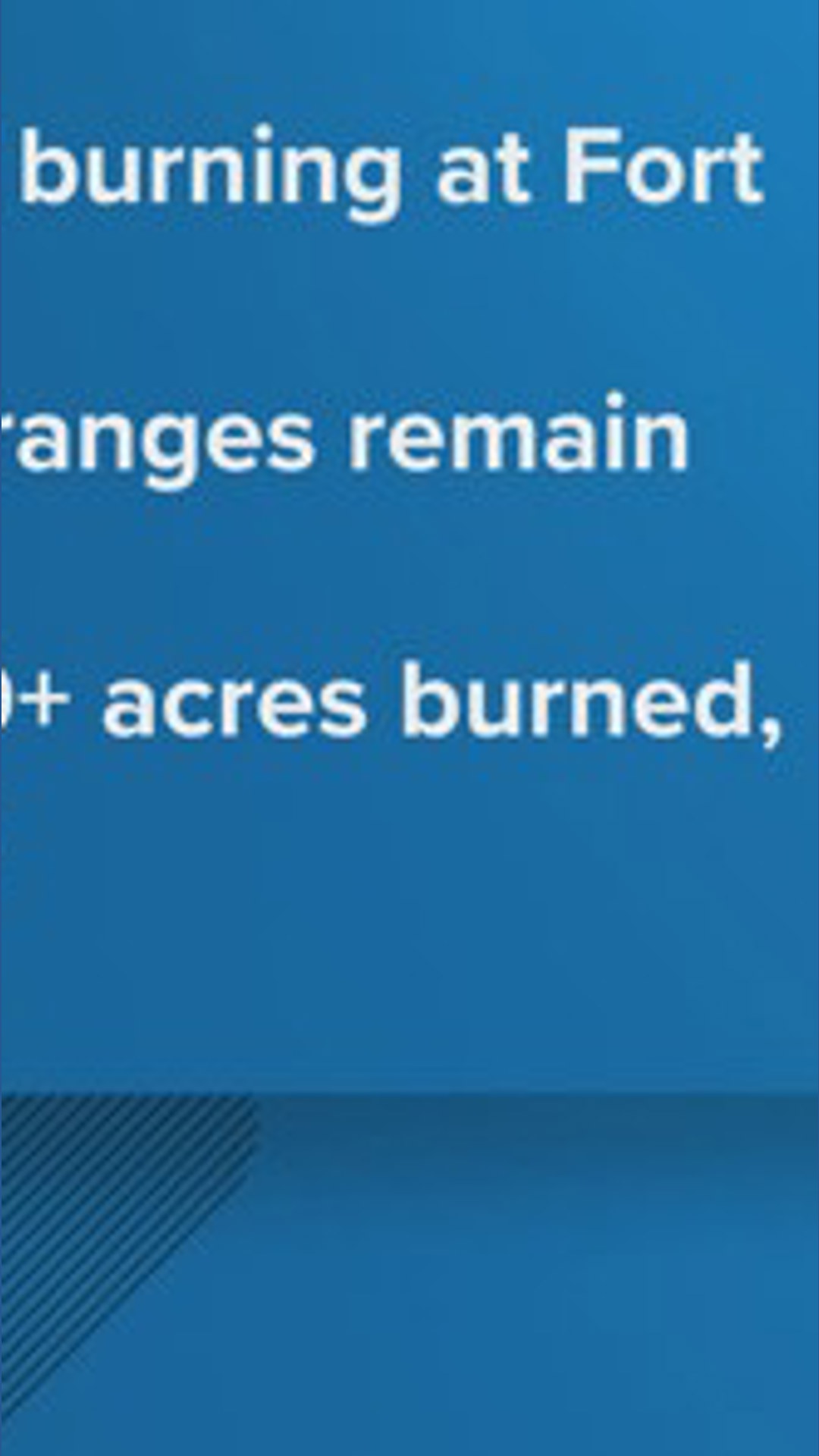 Training ranges close as wildland fires burn across Fort Hood | kcentv.com