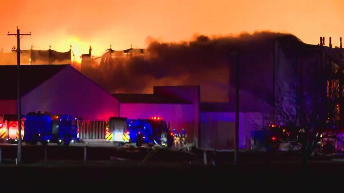 Feather crest farms up in flames, no injuries reported | kcentv.com